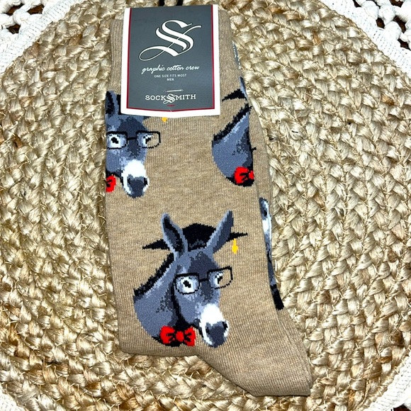Underwear & Socks | Socksmith One Size Fits Most Donkey Scholar Socks ...